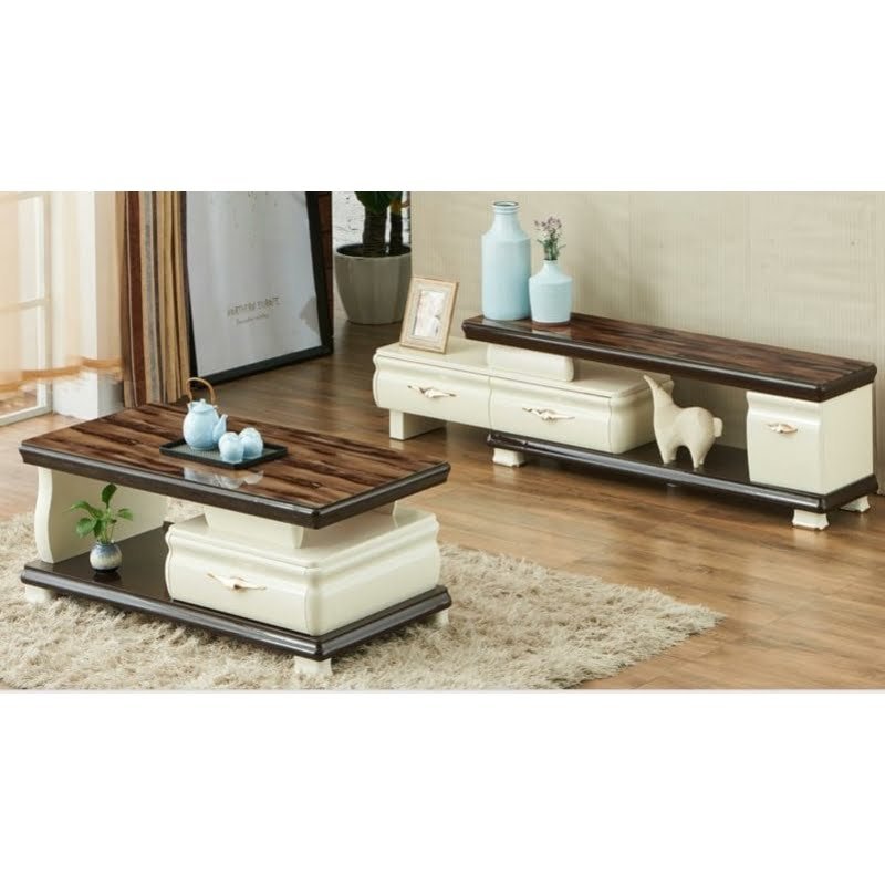Matching Set Coffee Table & TV Stand - Kenty Furniture Kenya