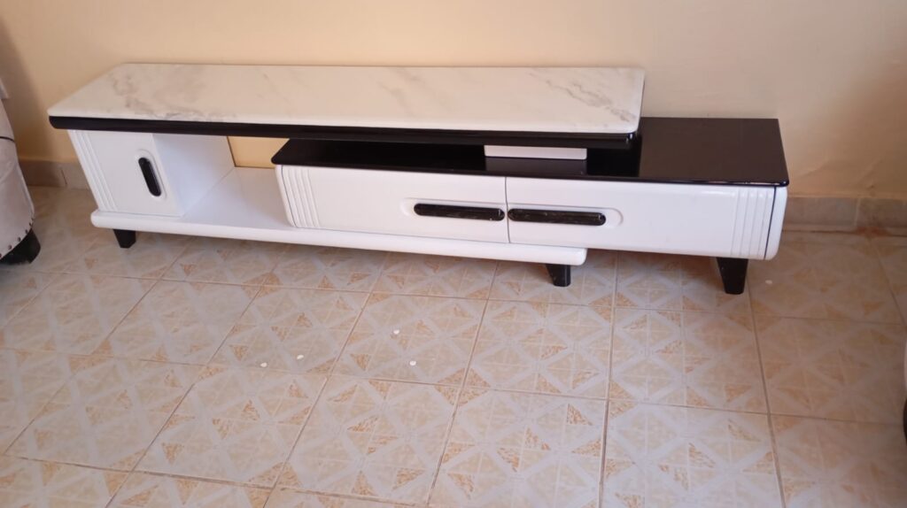 Extendable Marble Top TV Stand - Kenty Furniture Kenya