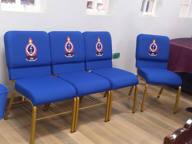 Blue Church Chairs - Kenty Furniture Kenya