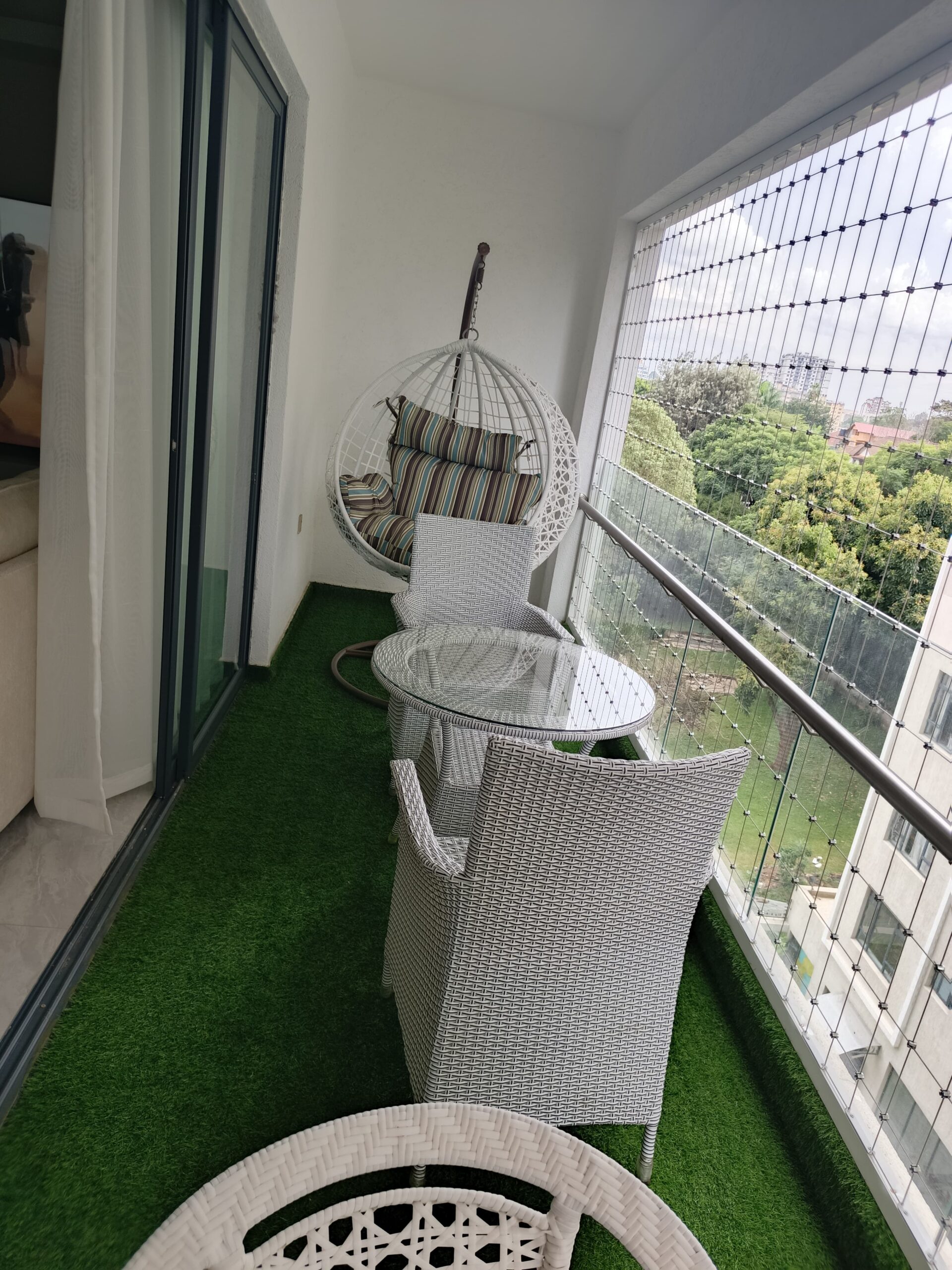 4-Piece Rattan Balcony Set